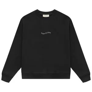 MUSEUM OF PEACE & QUIET Wordmark Crewneck - Black