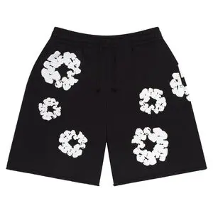 DENIM TEARS The Cotton Wreath Shorts - Black
