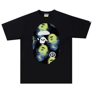 A BATHING APE Storm Big Ape Head Tee - Black