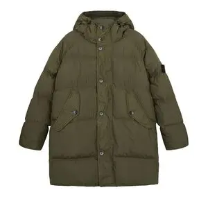 Stone Island Hooded Puffer Jacket - Green