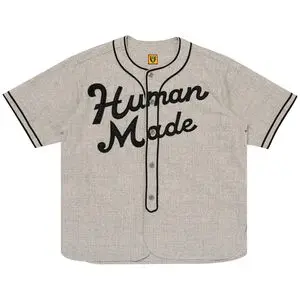 HUMAN MADE Baseball Shirt - Grey