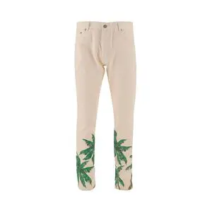 Palm Angels Printed Jeans For Women