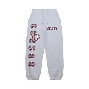 TRAVIS SCOTT Cactus Jack X Mitchell & Ness Mississippi State University Sweatpants - Grey