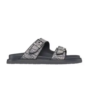 Dior Aqua Sandal Oblique Deep - Grey
