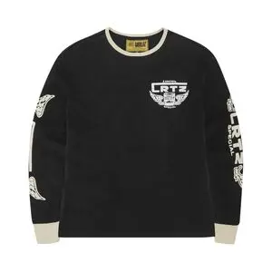 CORTEIZ Gasolina Waffle Long-sleeve Shirt - Black