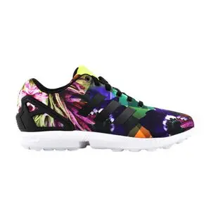 Adidas Zx Flux 'floral Torsion City Pack' Sneakers - Black