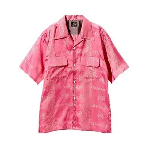 Needles Cupra Sateen Flower Short-sleeve Shirt - Pink