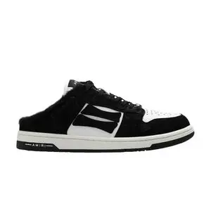 Amiri Skel Top Mule Shearling - Black