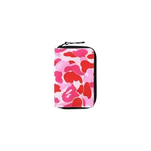 A BATHING APE Abc Camo Passport Case - Pink