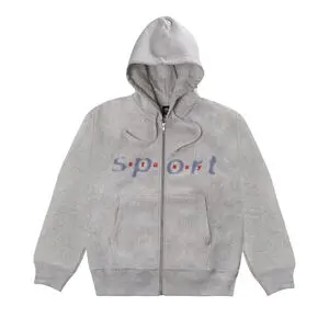 StÜssy Dot Sport Zip Hoodie - Grey