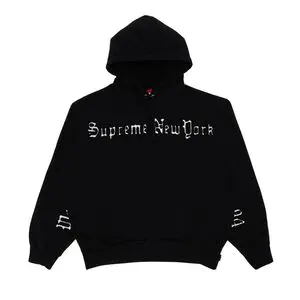 Women's Supreme Black Sweatshirts Hoodies