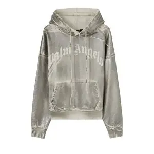 Palm Angels Metallic Logo Hoodie