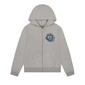 DENIM TEARS Denim University Zip Hoodie - Grey