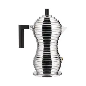 ALESSI Pulcina Espresso Coffee Maker By Michele De Lucchi For Alessi Silver