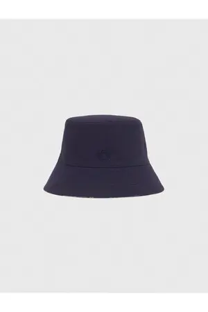 Maje Reversible Bucket Hat - Navy