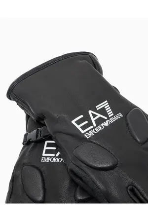 Emporio Armani Leather Ski Gloves