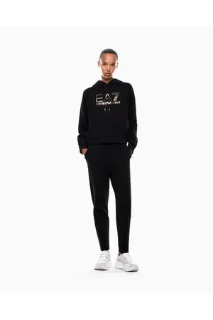 EA7 Organic Cotton-blend Tracksuit With Logo