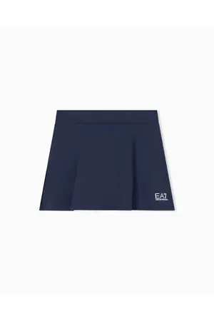 EA7 Tennis Pro Mini Skirt In Ventus7 Technical Fabric - Blue