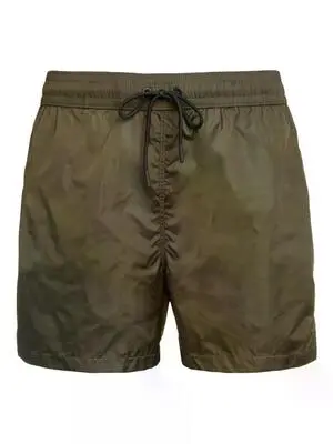 THE (ALPHABET) Drawstring Swim Shorts - Green
