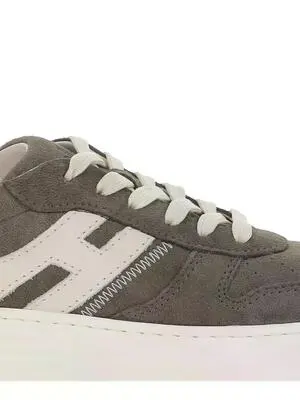 Hogan H630 Suede Logo Sneakers - Brown