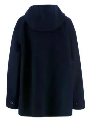 JIL SANDER Hooded Wool Jacket - Black