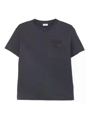 Brunello Cucinelli Chest-pocket Short-sleeve T-shirt - Blue
