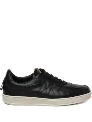 GIULIANO GALIANO Dynasty Quilted Lace-up Sneakers - Black