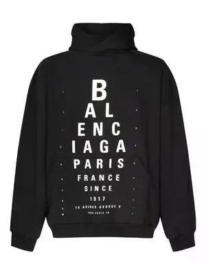 Balenciaga Optical Eye-chart Print Hoodie