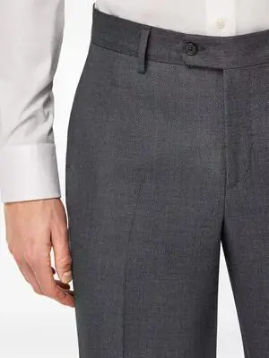 Boggi Milano Bird's Eye Wool Trousers