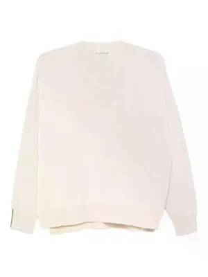 Peserico V-neck Cashmere Sweater - Neutrals