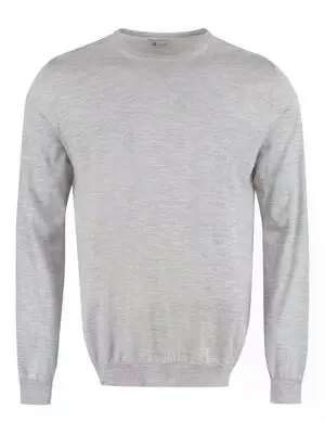 THE (ALPHABET) Fine Knit Crew-neck Sweater - Grey
