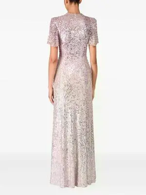 Jenny Packham Jourdain Sequin-embellished Gown - Pink