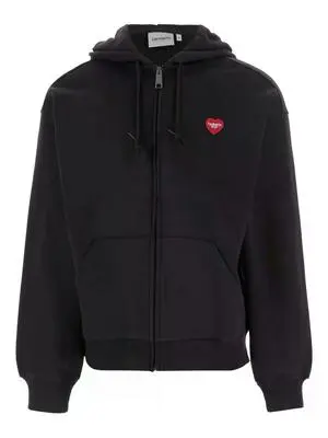 Carhartt Work In Progress Heart-logo Zip-up Hoodie