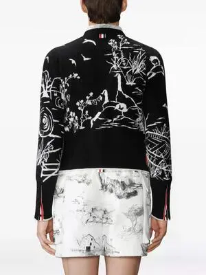 Thom Browne Scenic Intarsia Cardigan