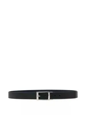 Bally Reversible Grained-leather Belt - Black
