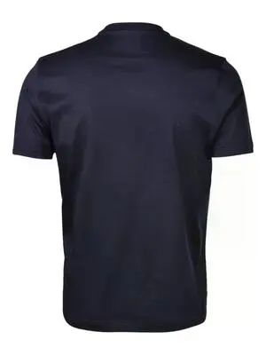 GRAN SASSO Cotton Crew-neck T-shirt - Blue
