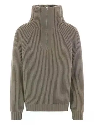 META CAMPANIA COLLECTIVE High-neck Ribbed-knit Sweater