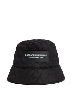 Dsquared2 Quilted Bucket Hat - Black