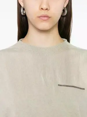 Peserico Embellished Cashmere-blend Sweater