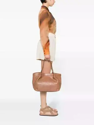 SERAPIAN Small Secret Tote Bag - Brown