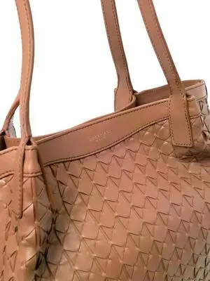 SERAPIAN Small Secret Tote Bag - Brown