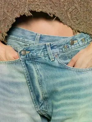 R13 Cross-waistband Jeans
