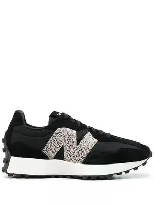 NEW BALANCE 327 Moombean Leopard Sneakers - Black