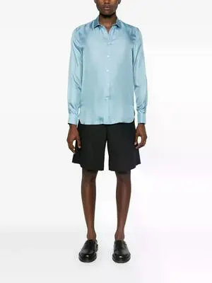 MODES Lightweight Silk Shirt - Blue
