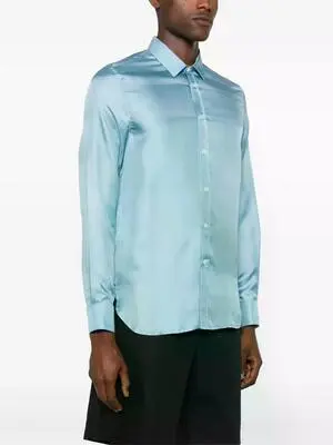 MODES Lightweight Silk Shirt - Blue
