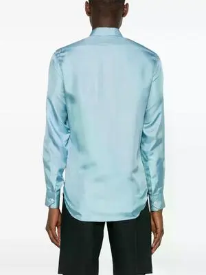 MODES Lightweight Silk Shirt - Blue