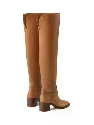 Ralph Lauren 55mm Barnet Leather Knee-high Boots - Brown