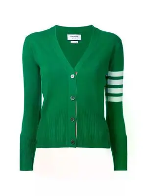 Thom Browne V-neck Cardigan - Green