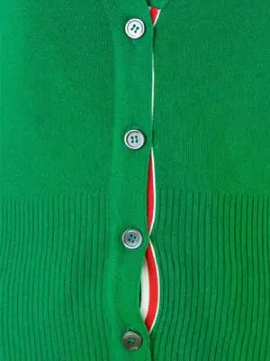 Thom Browne V-neck Cardigan - Green