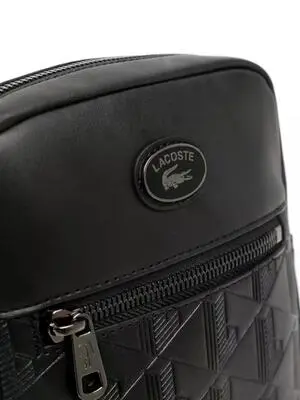 Lacoste Embossed-monogram Panelled Messenger Bag